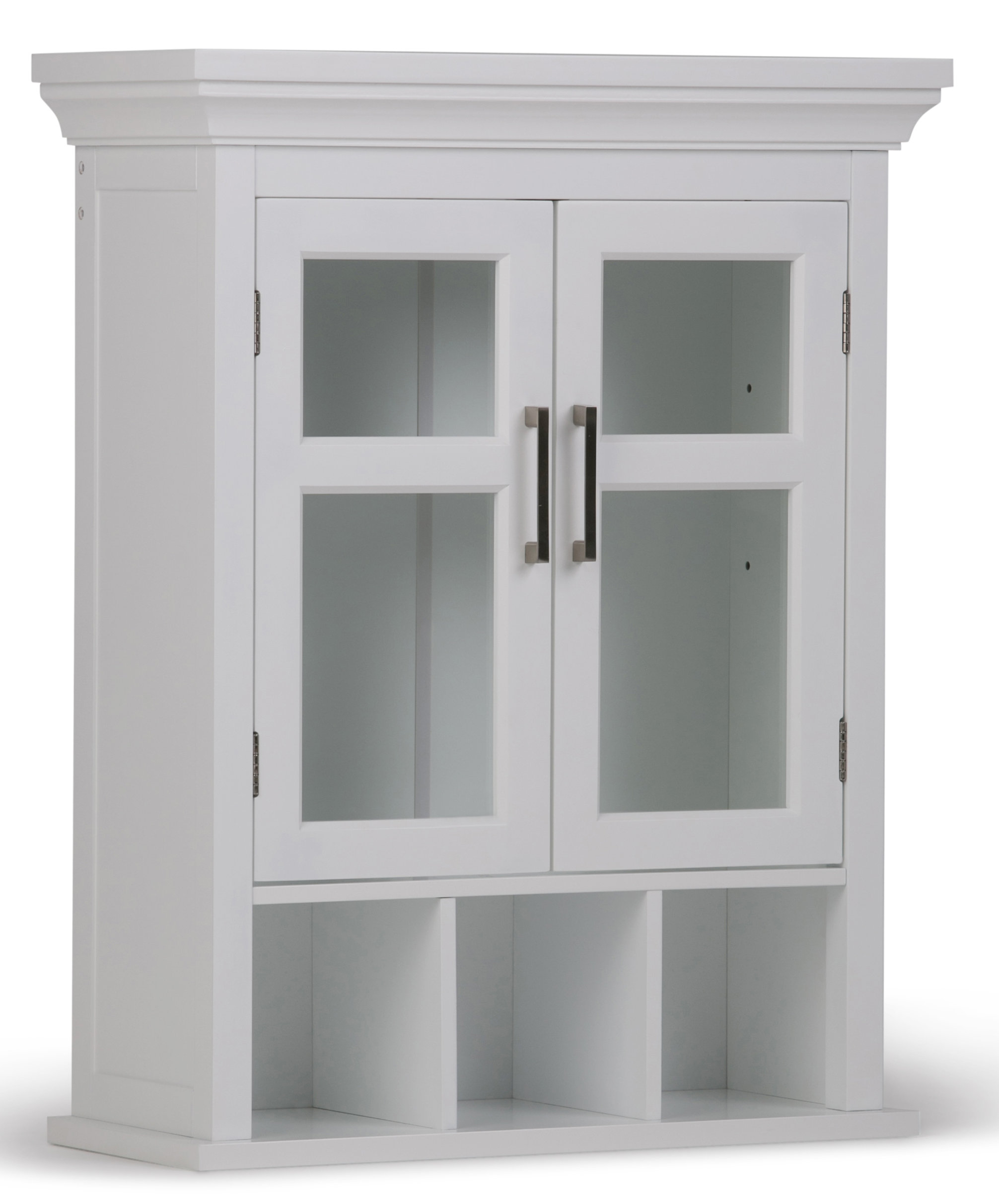 Simpli Home Avington 24"W 2-Door Contemporary Bathroom Wall Cabinet ...